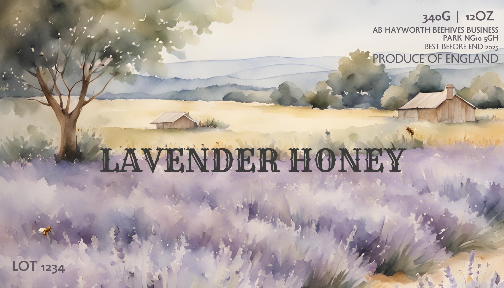 Honey Label Design 18 – Simon The Beekeeper