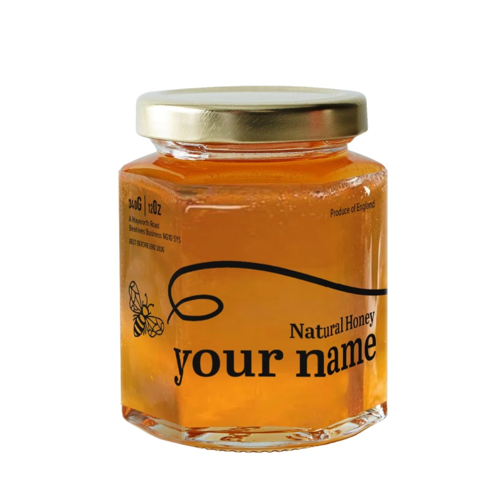 Clear Honey Label Design 14 – Simon The Beekeeper