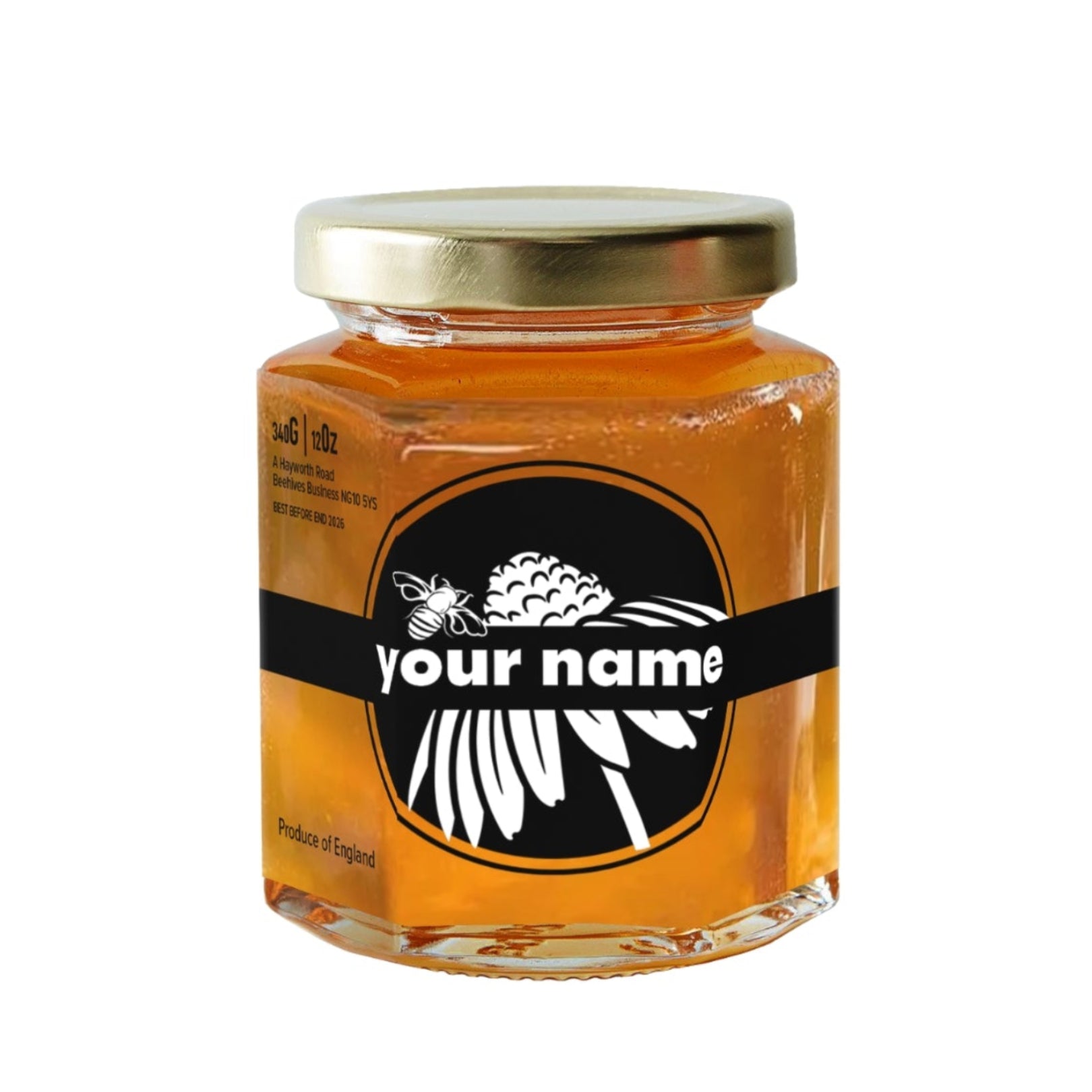 Clear Honey Label Design 19 – Simon The Beekeeper