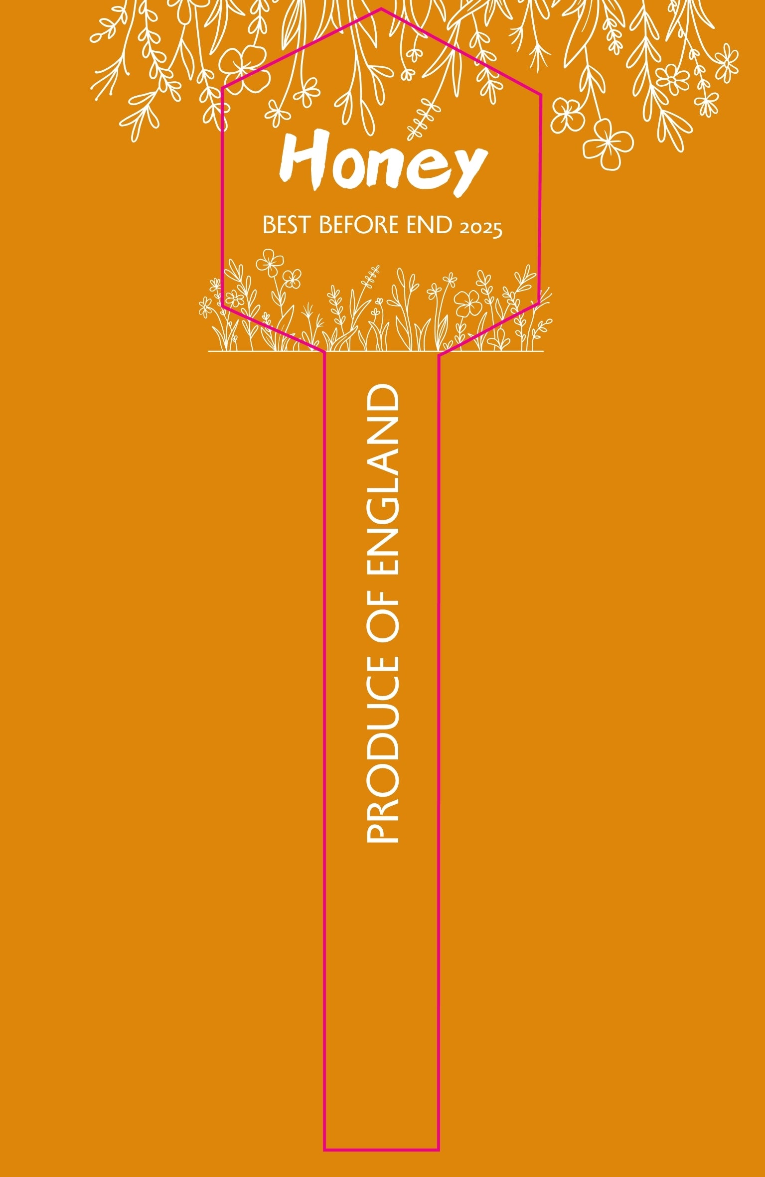 Tamper Evident Honey Label Design 45 – Simon The Beekeeper