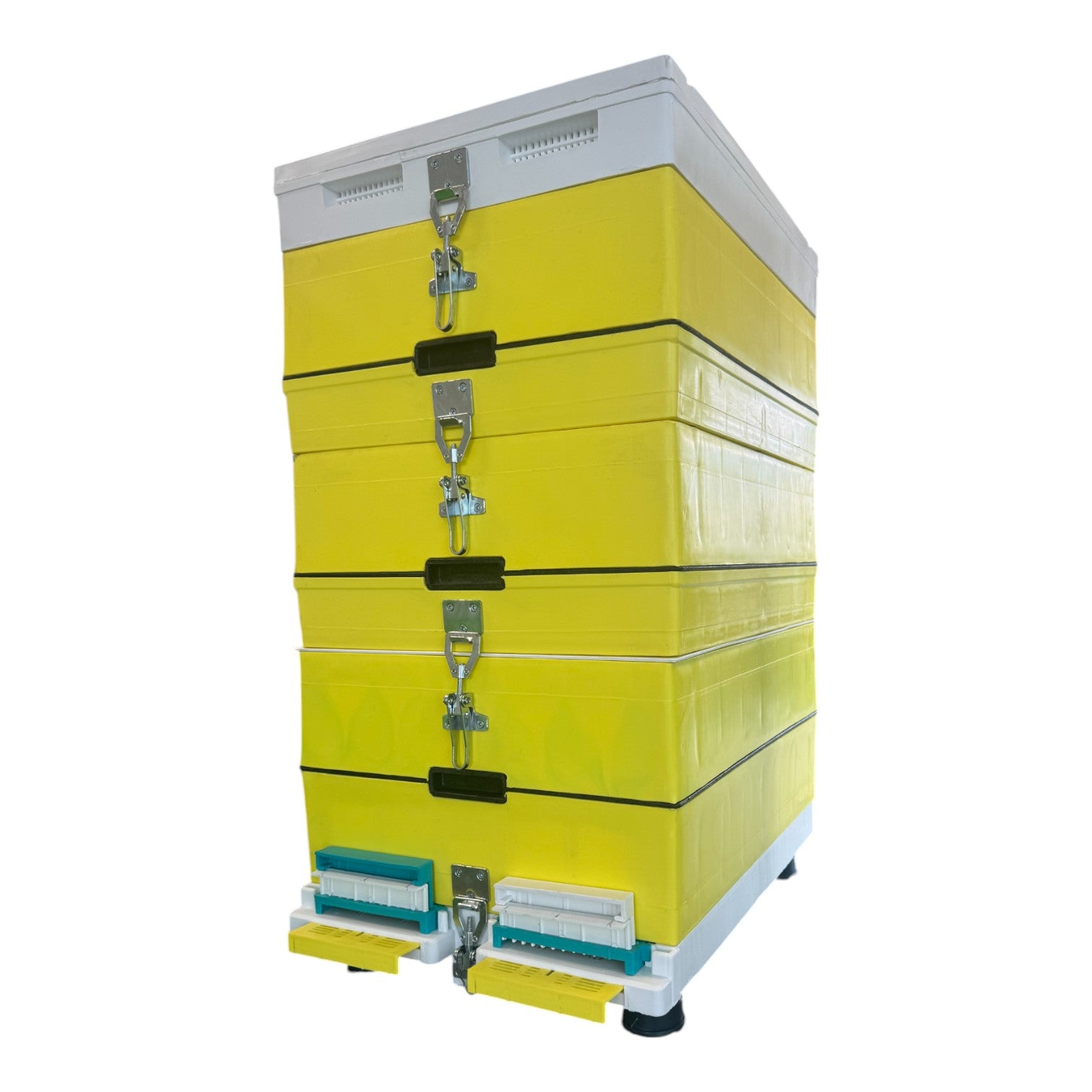 Technoset Hive with 2 Supers - Langstroth Yellow with Latches – Simon ...