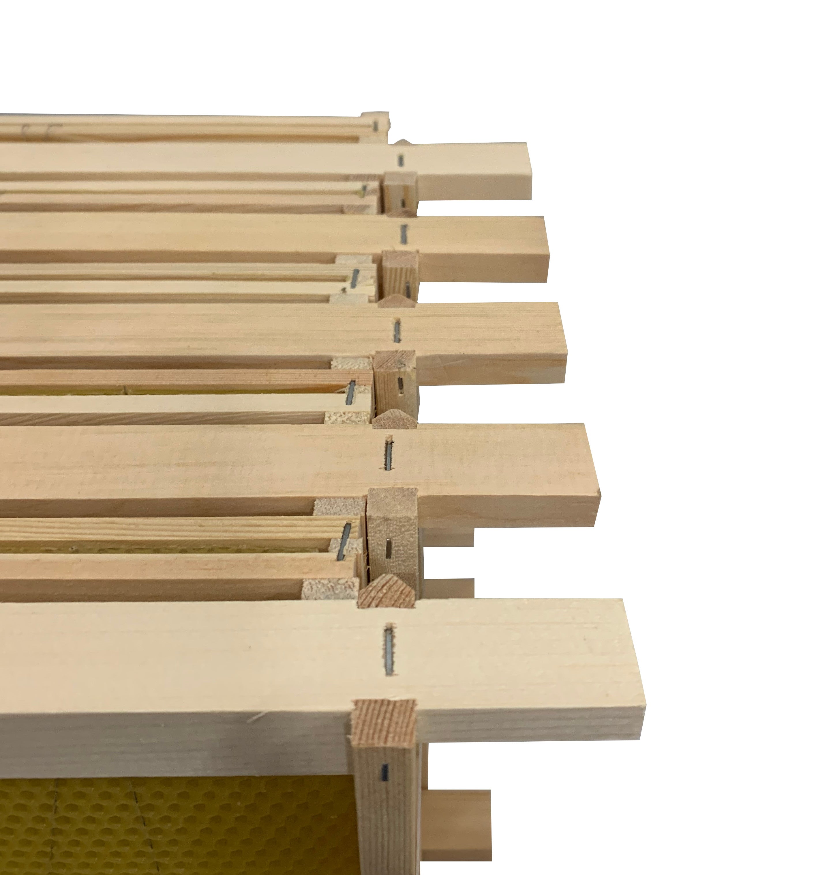 Assembled DN4 Frames with Wired Foundation – Simon The Beekeeper